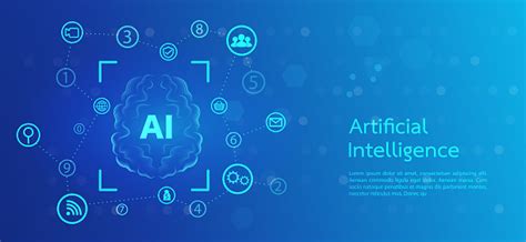 인공 지능 방문 페이지 배경입니다 바이너리 코드 웹 및 기술에 대 한 가상 개념입니다 벡터 일러스트 3차원 형태에 대한 스톡 벡터 아트 및 기타 이미지 Istock
