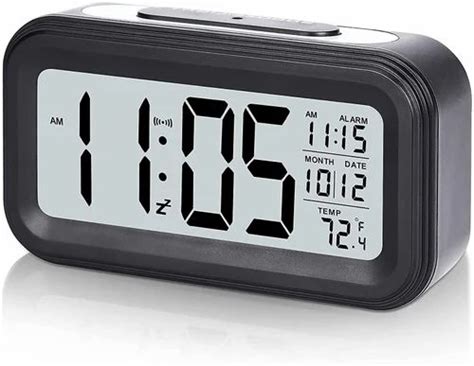 Abs Black Digital Rectangle Clock Aaa Size Dimension 9 14 5 5 5cm At Rs 120 Piece In Surat