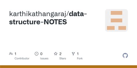 GitHub Karthikathangaraj Data Structure NOTES