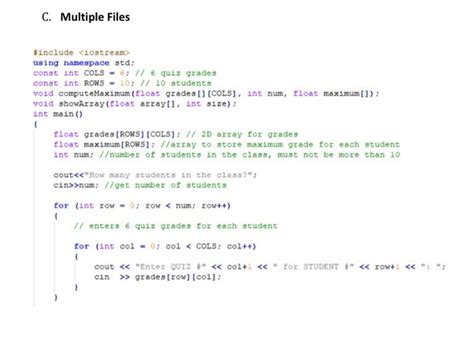 Solved C Multiple Files 4 1nclude Using