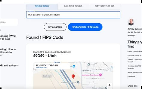 State County FIPS Codes Lookup By Address City ZIP Code