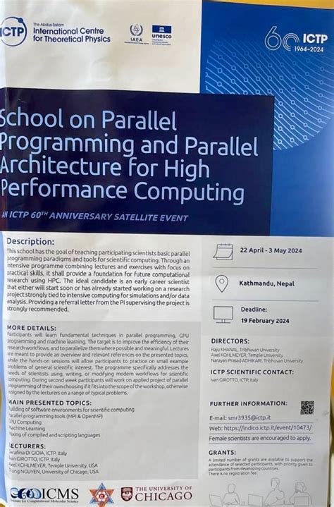 Hpc Hpcnepal Supercomputing Ictp Isc2024 Parallelcomputing Umesh Upadhyaya