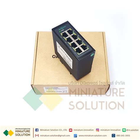 Oamlink สวิตซ์ฮับเกรดอุตสาหกรรม เกาะราง 12 56vdc Industrial Grade Switch 8 Port 100m Gigabit Din