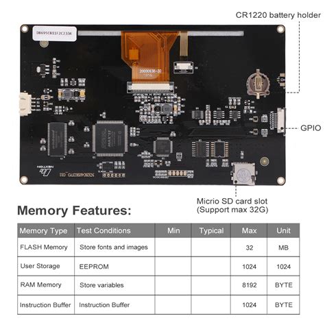 Arduino Touch Screen Display Human Machine Interface Hmi 70 Display