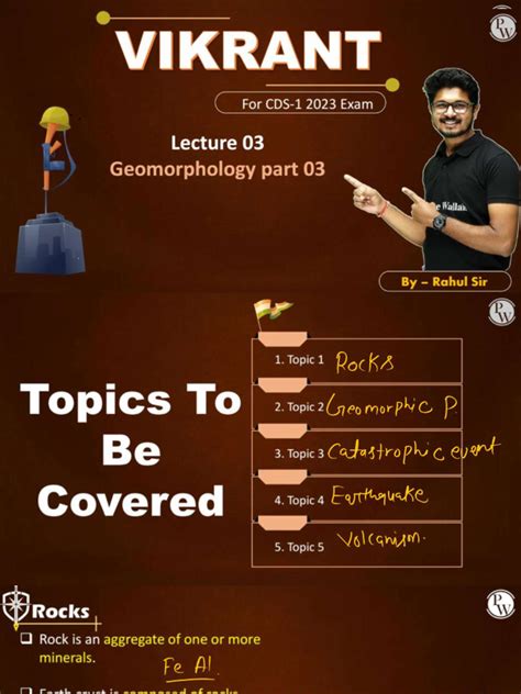 Geomorphology 03 Class Notes Vikrant Pdf