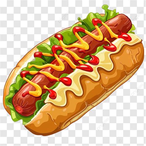 최고의 길거리 음식 머스타드와 케첩 핫도그 핫도그 머스타드 케첩 Png 일러스트 및 이미지 에 대한 무료 다운로드 Pngtree