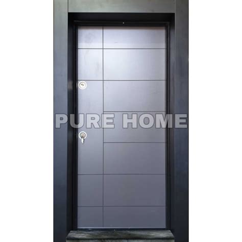 Блиндирана входна врата плътнасерия АнтрацидМодел 1 Pure Home