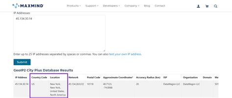 how to check the proxy geolocation