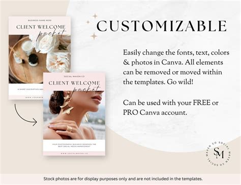 Client Welcome Packet Template Canva Template Social Media Manager Onboarding Template Virtual