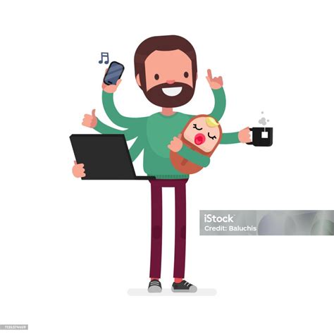 Multitask06 Stock Illustration Download Image Now Computer