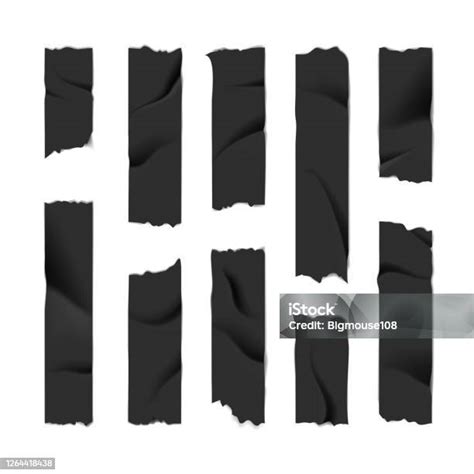 사실적인 3d 상세한 접착제 또는 마스킹 테이프 세트 벡터 3차원 형태에 대한 스톡 벡터 아트 및 기타 이미지 3차원 형태 개념 개체 그룹 Istock