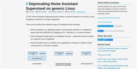 Home Assistant Supervised La Instalación Genérica De Linux Deja Estar Soportada Domótica En Casa
