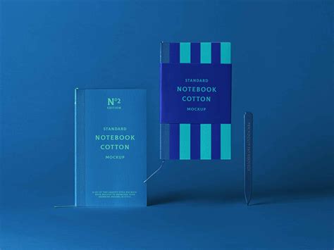 Free Cotton Notebook Mockup PSD