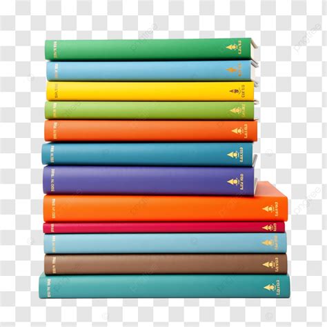교육 및 학습 영상을 위한 다채로운 하드커버 책 스택 책 더미 다채로운 책들 양장본 책 Png 일러스트 및 이미지 에 대한