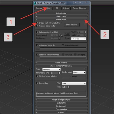 vray 3 0 interface explaine