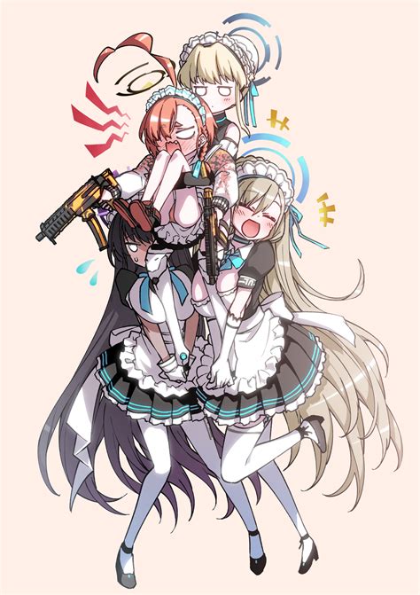 Asuna Toki Karin And Neru Blue Archive Drawn By Hitotose Rin Danbooru