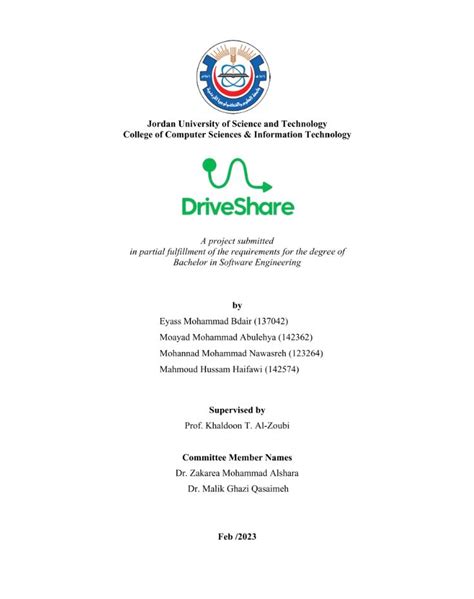Mahmoud Haifawi On Linkedin Driveshare Sustainabletransportation Graduationproject 14