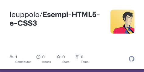 github leuppolo esempi html5 e css3