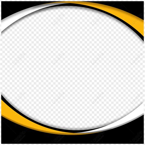 Modern Abstract Business Creative Curve Border Yellow Curved Border PNG Image And Clipart Image