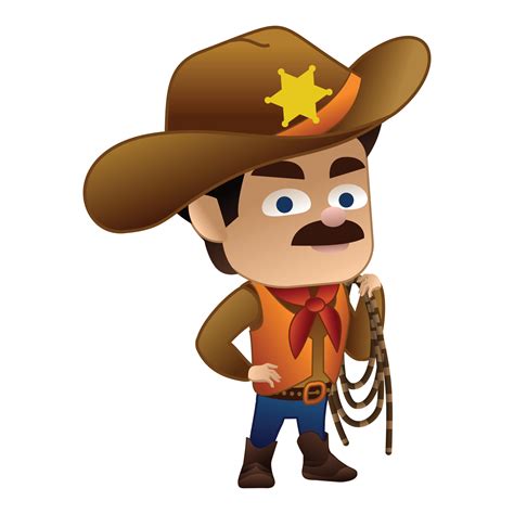 Icono De Vaquero Estilo De Dibujos Animados 14477117 Vector En Vecteezy