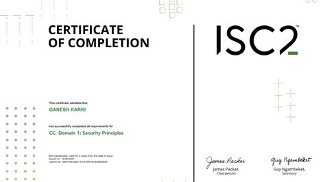 Isc2 Certified In Cybersecurity Security Principles
