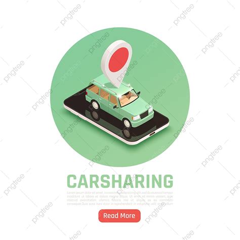 자동차 공유 카풀 타기 원 배경 텍스트 읽기 위치 픽토그램 벡터 일러스트와 함께 더 많은 버튼 및 자동차 이미지 영상 삽화 상징 Png 일러스트 및 벡터 에 대한
