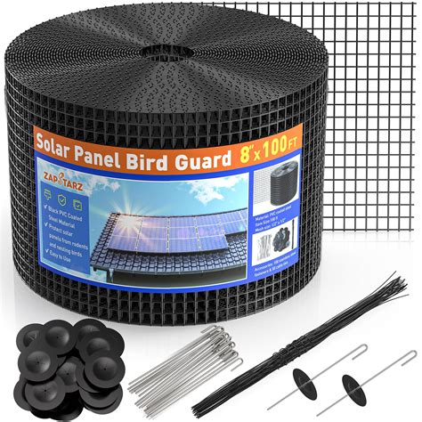 Zapstarz 8 Inch X 100ft Solar Panel Bird Guard Wire Mesh Critter Guard