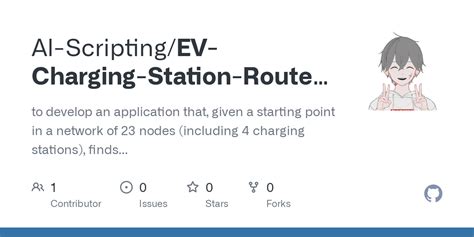 github al scripting ev charging station route optimization application to develop an