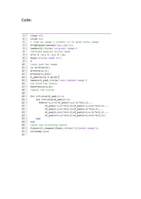 image processing using matlab using a built in matlab function