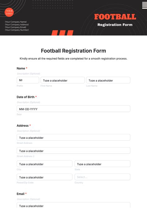 Free Class Registration Form Template To Edit Online