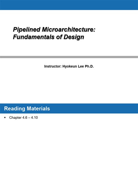 Coa 6 Pipeline Intro 1 Pdf Integrated Circuit Computer Engineering