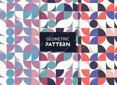 Premium Vector Set Of Geometric Seamless Patterns Vector