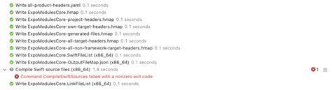 Ios Phasescriptexecution Failed And Compileswiftsources Failed Stack Overflow