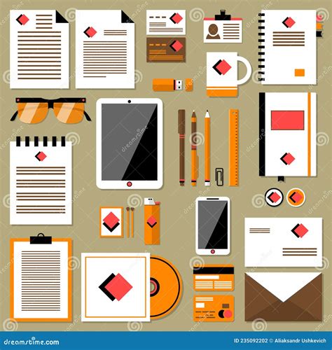 Vector Set In Modern Flat Design Stock Vector Illustration Of Disk