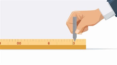 Closeup Hand Measuring Growing Graph With Ruler Premium Ai Generated Vector