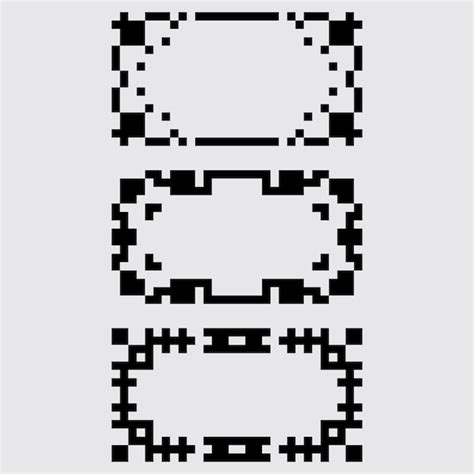 픽셀 아트 미니 프레임 미학 레트로 스프라이트 디자인 프리미엄 벡터