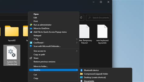 How To Set Up System File Scan Shortcuts In Windows 11