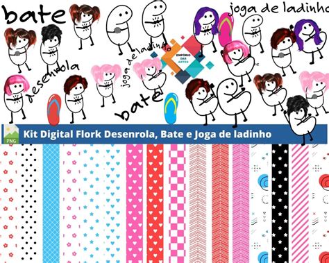 Kit Digital Flork Desenrola Bate E Joga De Ladinho Loja Kit Digital