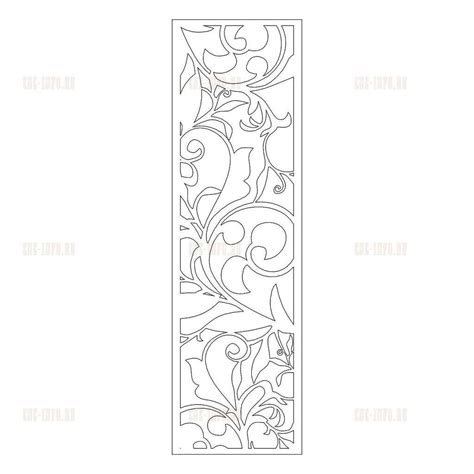 Декоративная решётка «Вензель Модель V Nscre 0158 Eps Dxf Cdr 2d