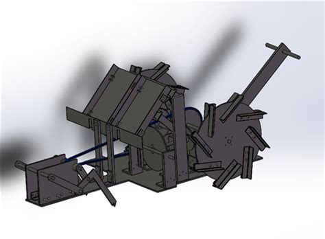 手动水稻插秧机3d模型下载 SolidWorks模型 制造云