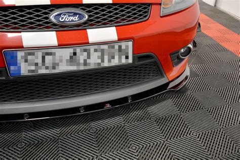 Front Splitter V 1 Ford Fiesta Mk 6 St Zetec S 2004 2007 — Emerald Struts