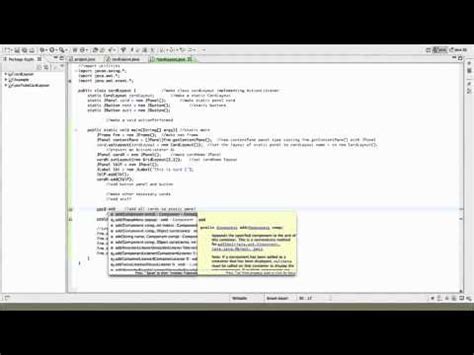 CardLayout Tutorial YouTube