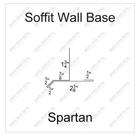 Soffit Wall Base Snake River Metal
