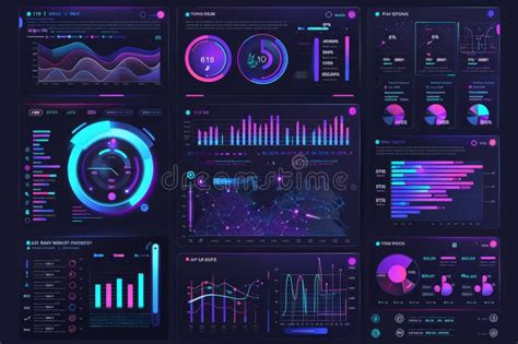 Toolkit Ui Ux Dashboard Infographic Template With Big Data Visualization Pie Charts Workflow