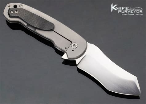 Steven Kelly Carbon Fiber And Super Conductor Titanium Collision Flipper Knife Purveyor