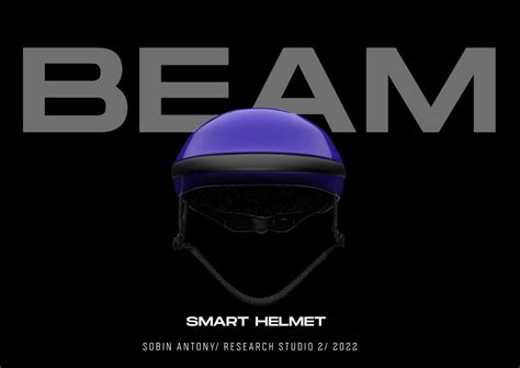 Beam Smart Helmet Beam E Scooter Helmet Redesign Sobin Antony