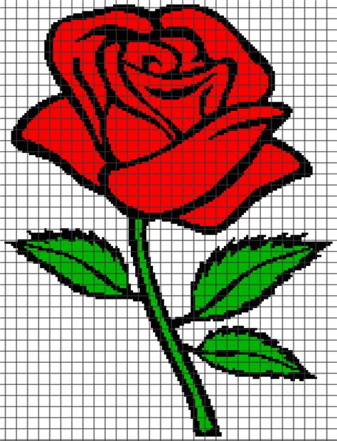 Rose Graph And Row By Row Written Crochet Instructions 03
