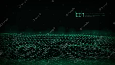 Premium Vector Abstract 3d Futuristic Dots And Lines Techno Structure