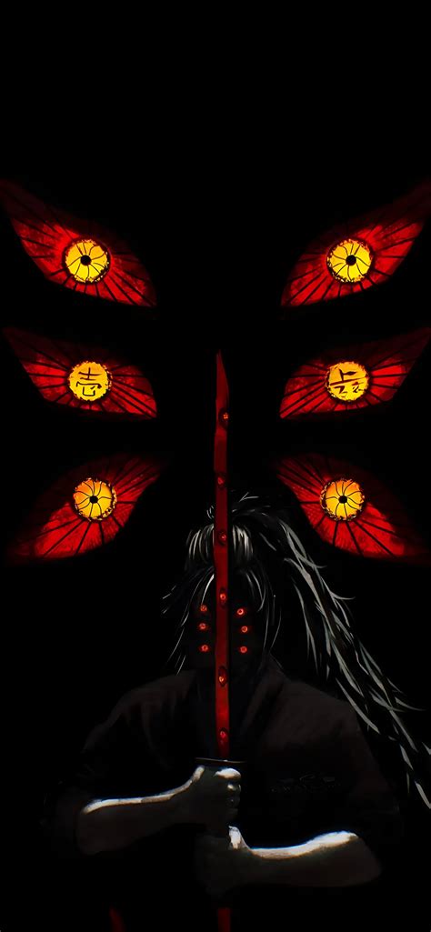 Demon Slayer Kokushibo Red Eyes Dark Wallpapers Hd Wallpaper