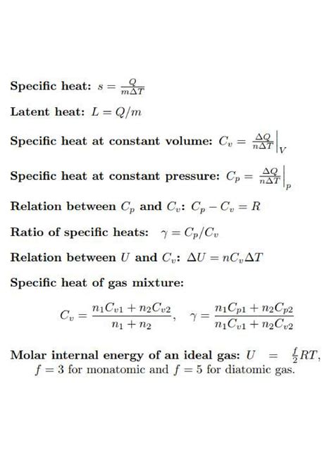 SOLUTION Physics Formulas For Class Studypool